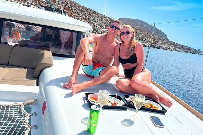 Heraklion: Catamaran Cruise to Dia, Sunset, Dinner, & Drinks - Booking Information