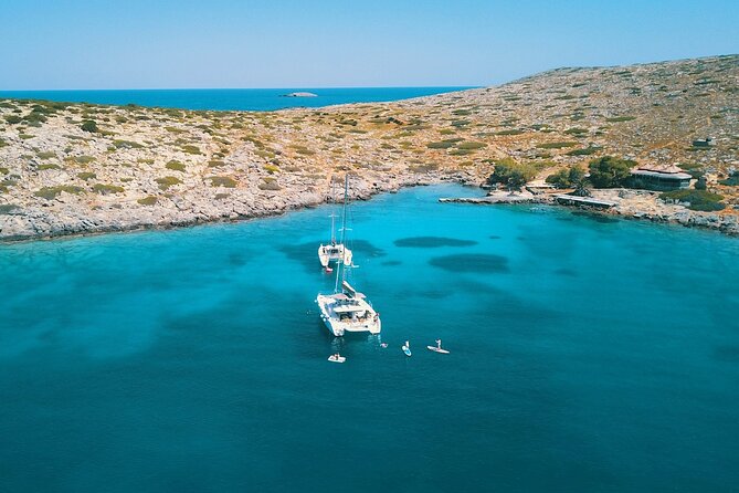 Heraklion: Dia Catamaran Tour, Lunch, Open Bar & Snorkeling - Departure Details and Itinerary