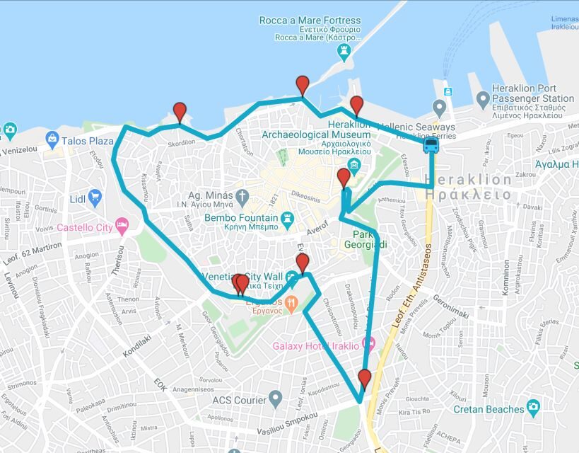 Heraklion: Hop-on Hop-off Open Top Bus Sightseeing Tour - Key Points