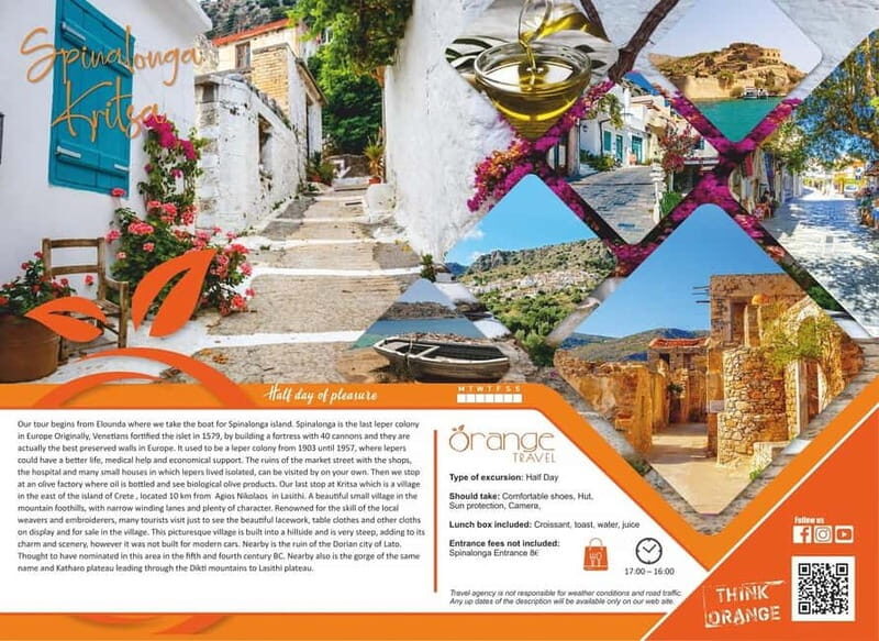 Heraklion : Spinalonga Island & Kritsa Village Half-Day Tour - Heraklion: Spinalonga Island & Kritsa Village Half-Day Tour – A Balanced Look