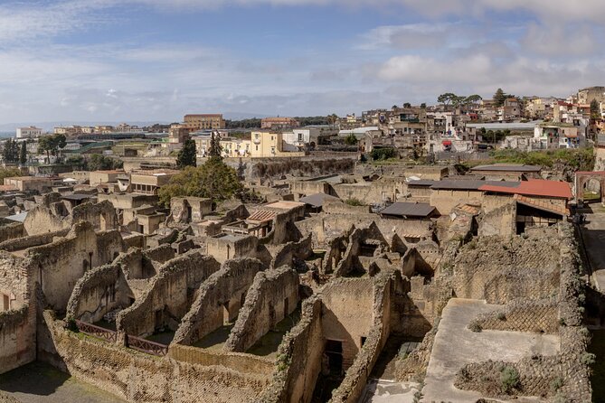 Herculaneum, Vesuvius and Pompeii Full Day Tour from Naples - Transportation and Group Size