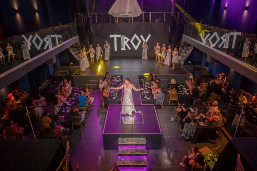 Hersonissos: Troy Dinner-Show Theatre Experience Tickets - Breakdown of the Experience