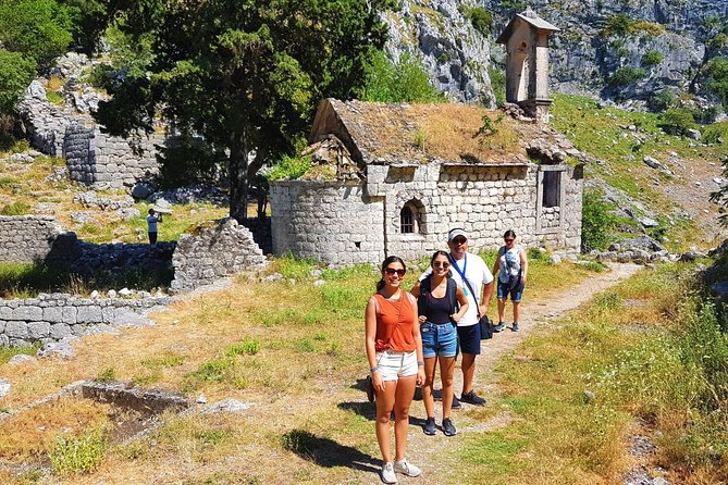Hiking Downhill From Krstac to Kotor, Visit San Giovanni Fortress - Exploring Spiljari Village