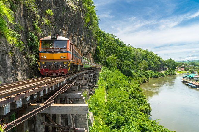 Historic Kanchanaburi: Train, Boat & Skywalk + Lunch From Bangkok - The Day Starts With a Historical Touch at River Kwai Bridge