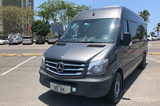 HNL Airport & Waikiki Private Transfer by Brand New Mercedes Van - The Sum Up