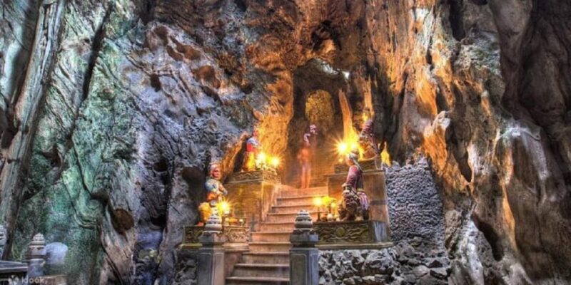 Hoi An: Marble Mountains, Lady Buddha and Am Phu Cave Tour - Exploring Marble Mountain: Limestone and Marble Marvels