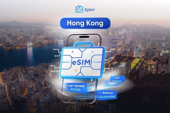Hong Kong eSIM (3 - 30 Days. Up To 60GB of data) - Key Points