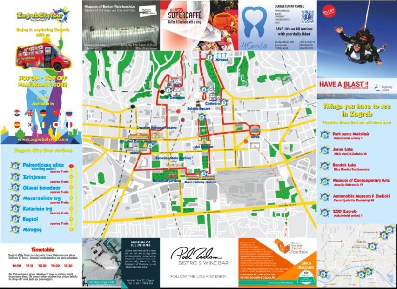 Hop On Hop Off Panoramic bus - Zagreb City Tour - Key Points