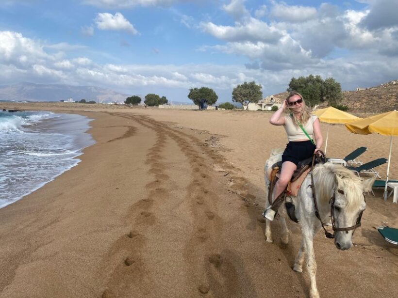 Horse riding,falasarna sunset,dinner in a tavern,drone video - The Sum Up