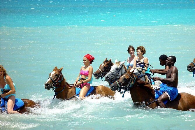 Horseback Riding, Blue Hole, Dunn's River, River Rafting and Tubing Private Tour - Key Points