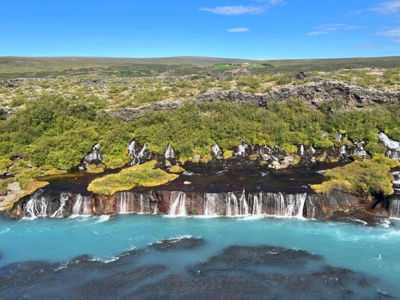 Hraunfossar, Barnafoss+Hvamsvik hot spring Private tour - Barnafoss: A Waterfall with a Story
