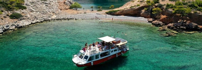 Hydra, Greece: Tour of the island by boat - The Main Swim and Relaxation Spot: Limnioniza