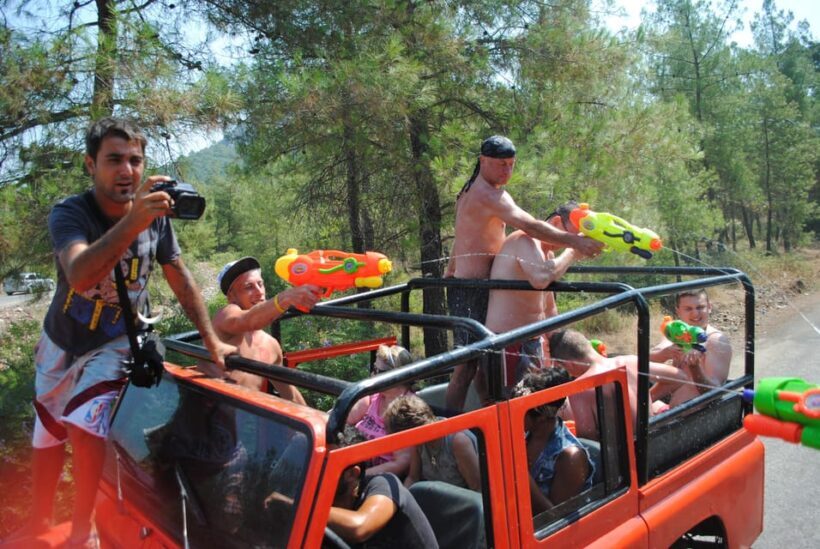 Icmeler Jeep Safari, Lunch, Water Fight, Colour & Foam Party - The Waterfall Stop: A Photographer’s Dream