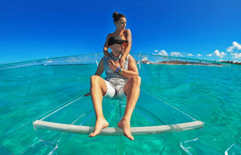Isla Mujeres: Excursion Crystal Boat Tour at the Caribbean - Transportation, Group Size, and Price