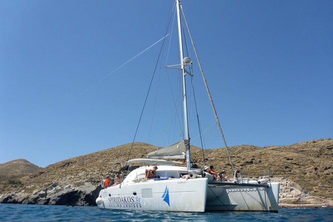 Island Hopping: Santorini Catamaran Charter Cruise With a Skipper - Meeting Point and Transfer Options