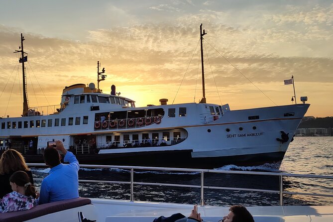Istanbul Bosphorus Sunset Cruise on Yacht With Live Guide - Highlights of the Cruise
