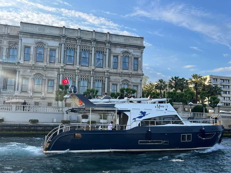 Istanbul: Sunset Bosphorus Yacht Cruise with A break on Asia - Key Points