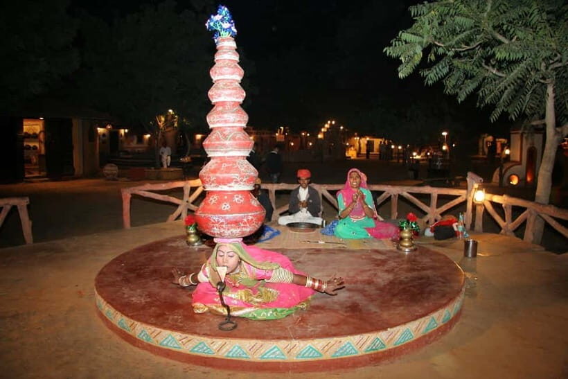 Jaipur: Cultural Evening Tour & Dinner at Chokhi Dhani - The Experience in Detail
