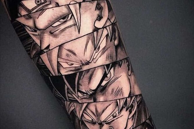 Japanese Anime Manga Tattoo Session Dragon Ball One Piece Pokemon - Tattoo Designs and Artistry