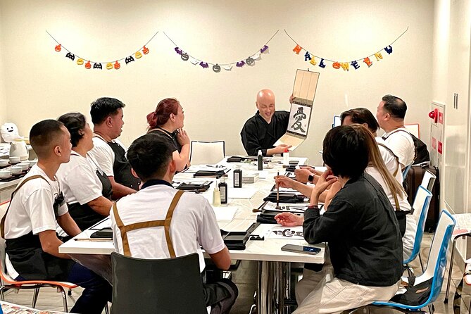 Japanese Calligraphy Experience in Osaka - Displaying the Artwork