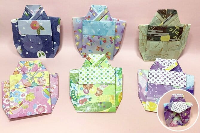 Japanese miniature kimono made with origami in Osaka - Introduction