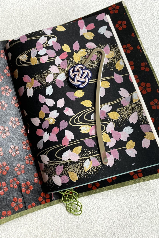Japanese Paper Notebook and Mizuhiki Belt Bookmark Workshop - Preserving Japanese Craftsmanship