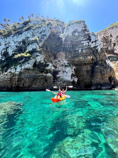 Jávea: Cala Portixol Kayak Tour with Snorkel & Cliff Jumping - The Itinerary in Detail