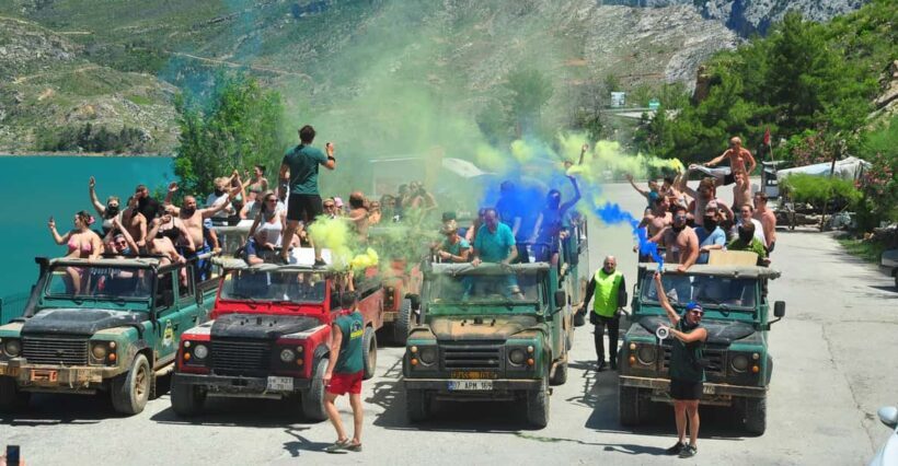 Jeep Safari-Lunch-Boat-Canyon-Waterfall-Foam,Water Party - Key Points