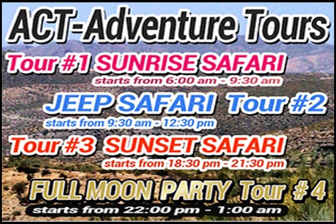 Jeep Safari - Mojacar , Turre , Los Gallardos , Cabrera - Practical Details and Booking