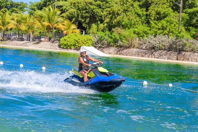 Jet Ski Punta Cana Water Park with Zipline & Inflatable Course - Key Points