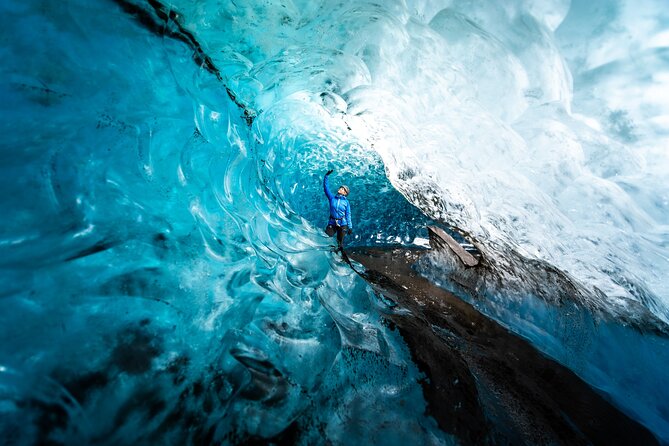 Jökulsárlón: Remote Glacier Hike and a Natural Ice Cave - A Closer Look at the Crystal-Blue Ice Formations