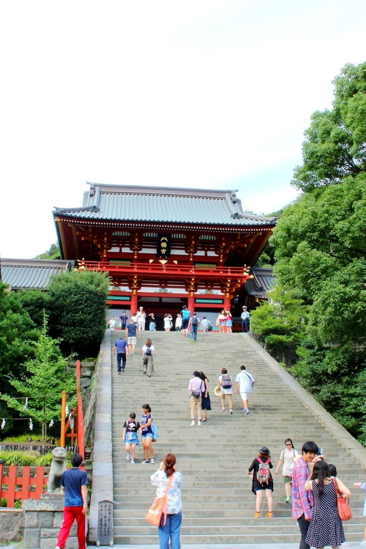 Kamakura Temples Private Guided Tour From Tokyo - Visiting Tsurugaoka Hachimangu Shrine
