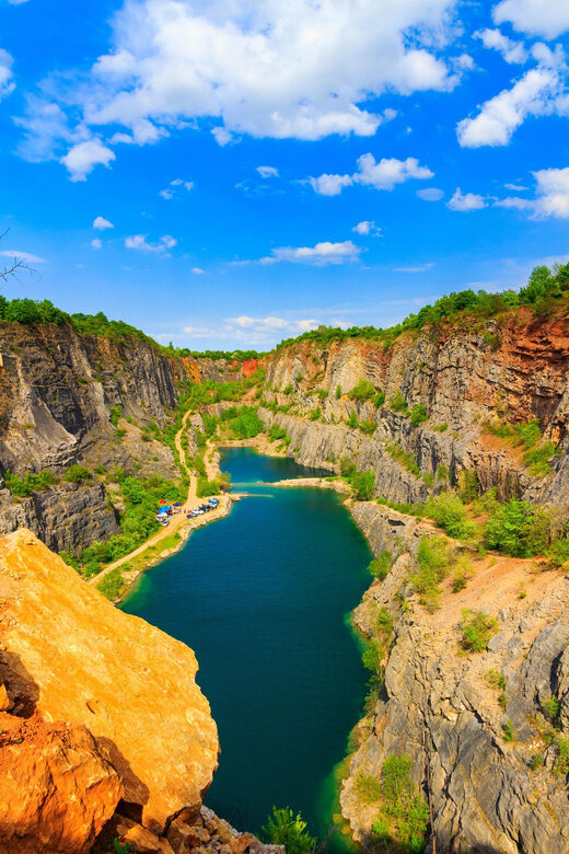 Karlstejn Castle and Czech Grand Canyon Tour (semi)private - First Stop: Quarry America – The Czech Grand Canyon
