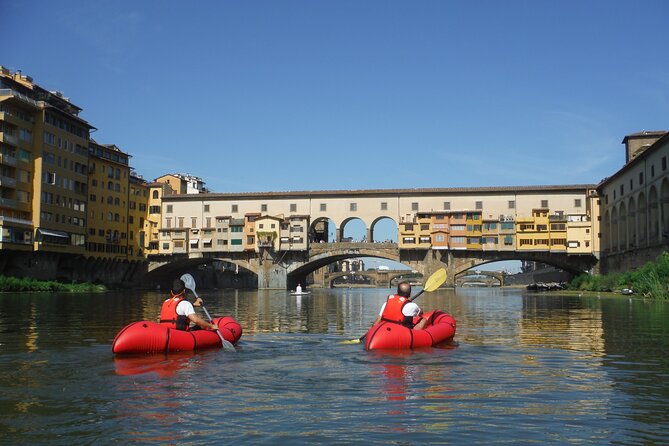 Kayak on the Arno River in Florence Under the Arches of the Old Bridge - The Sum Up