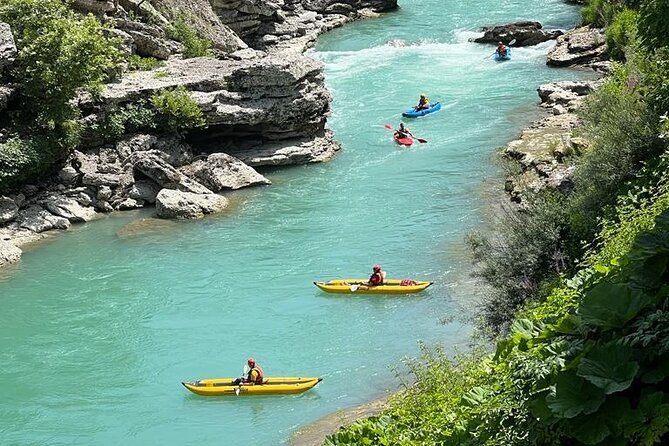 Kayaking in Vjosa River,Albania Kayak Permet,Gjirokaster (ARG) - Key Points