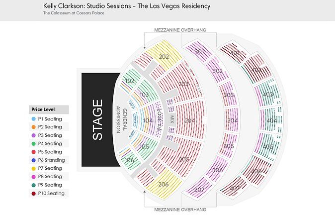 Kelly Clarkson: Studio Sessions at the Colosseum, Caesars Palace - FAQ