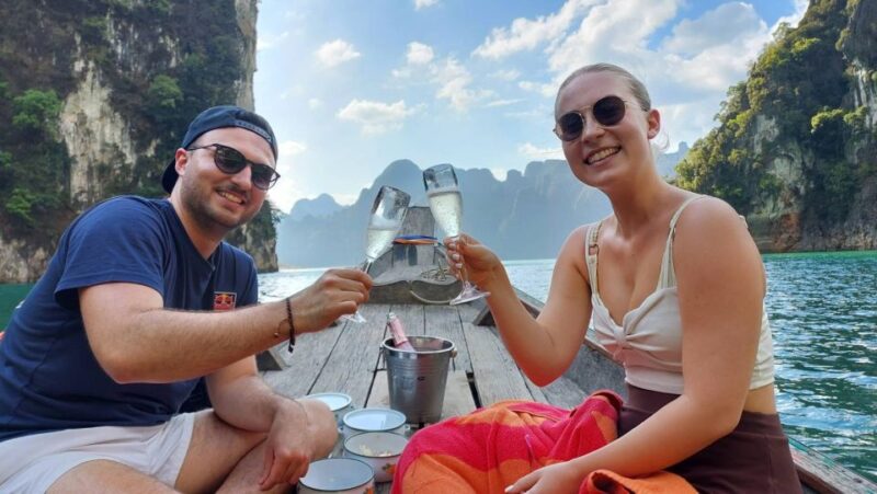 Khao Lak: Cheow Lan Lake Romantic Sunset Cruise with Drinks - Key Points