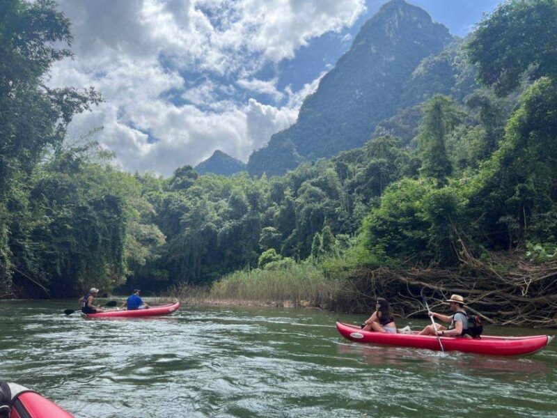 Khao Lak: Full-Day Khao Sok Jungle Walk and Canoeing Tour - Canoeing Through Limestone Cliffs and Jungle