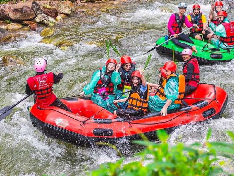 KhaoLak:ATV, ZipLine, & Rafting Adventure Monkey Cave Temple - Key Points