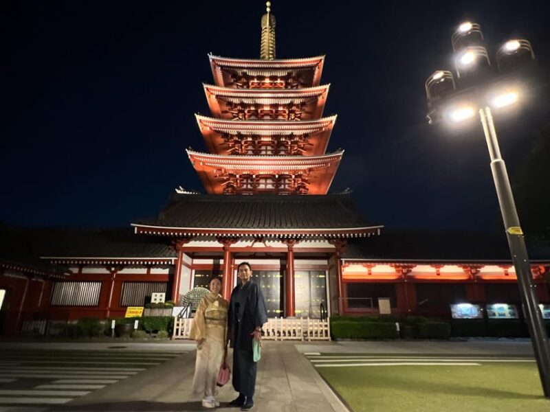 Kimono and Japanese Food at Asakusa Night - Itinerary and Activities