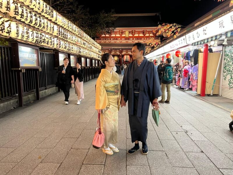 Kimono and Japanese Food at Asakusa Night - Group Size and Accessibility