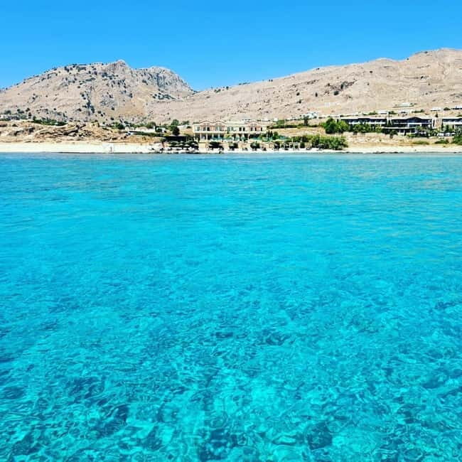 Kolymbia: Day Cruise to Lindos with 2 swimming stops - Key Points