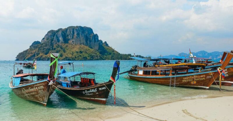 Krabi: 7 Islands Sunset Tour with Buffet Dinner & Snorkeling - Transport, Group Size, and Duration
