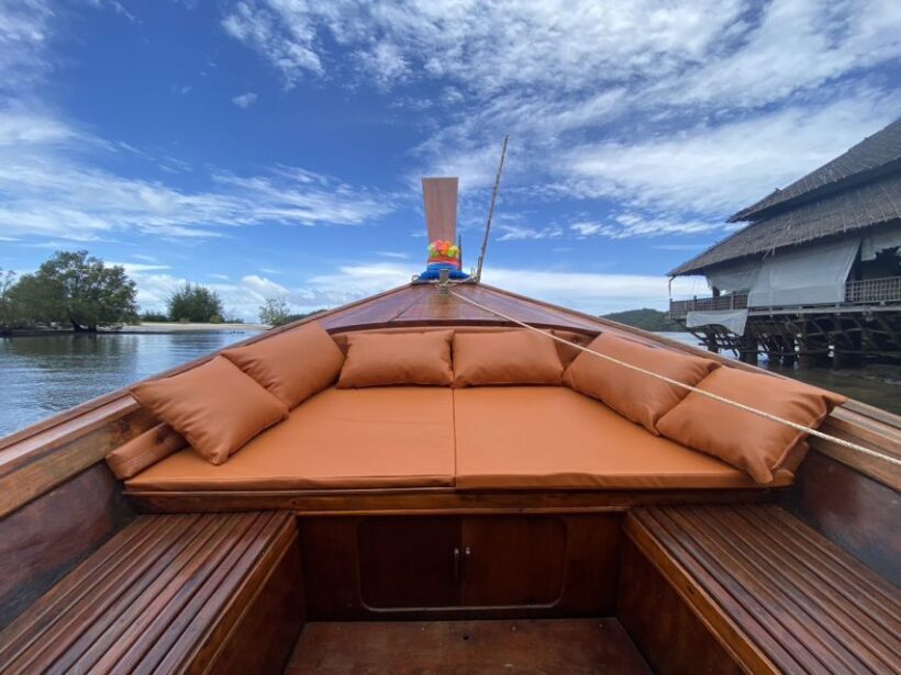 Krabi: Premium James Bond Island Luxury Cruise Vintage Boat - Sunset at Phang Nga Bay Beach