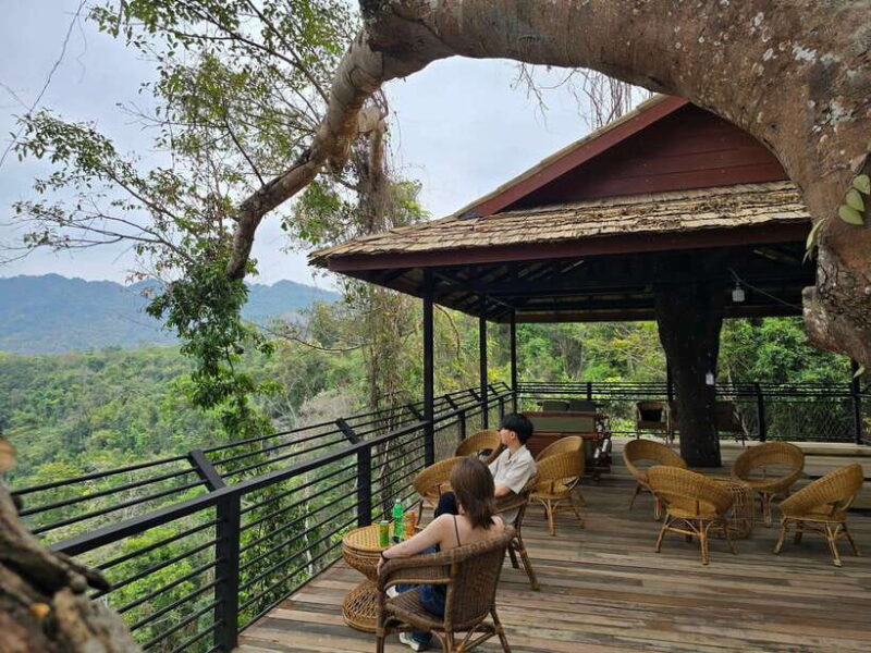 Kuang Si Waterfall, Tree Top Cafe, Ziplining - Kuang Si Waterfall: Natural Splendor and Refreshing Pools