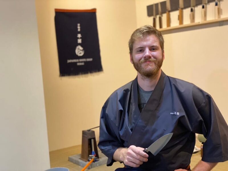 Kyoto: Beginner Knife Sharpening & Handle Fitting Workshop - Engraving Service