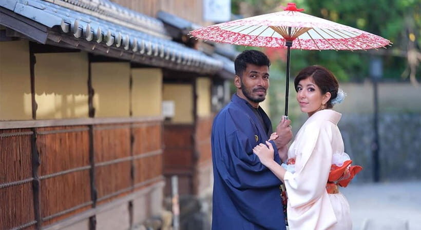 Kyoto Kimono Rental mimosa Kimono/Yukata Rental Couple Plan - Key Points