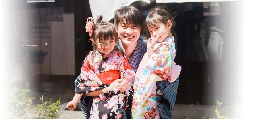 Kyoto Kimono Rental mimosaKimono/Yukata Rental Family Plan - What’s Included in the Rental