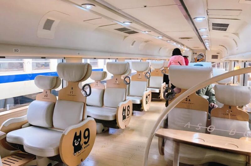 Kyushu Aso Volcano, Aso Boy Scenic Train,Hot Spring Day Tour - Kusasenri Plain