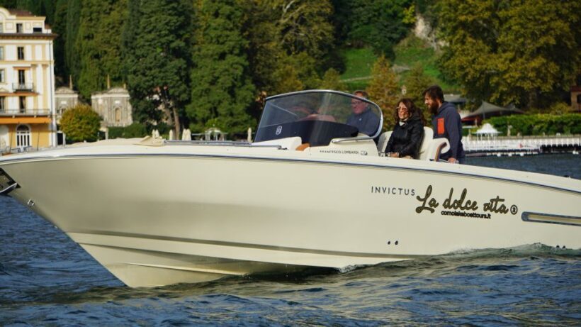 Lake Como: Dreamer Private Tour 1 hour Invictus boat - The Boat Experience & Amenities